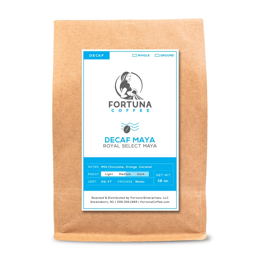 Decaf Maya Organic & Fair Trade – Fortuna Coffee